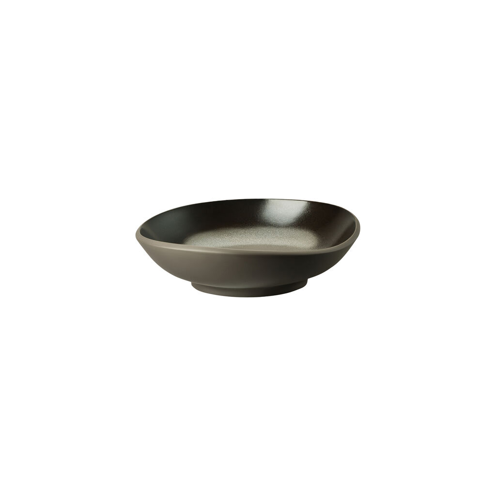 Rosenthal Porcelain, Plate deep, 6 3/4 inch, Junto Slate Grey