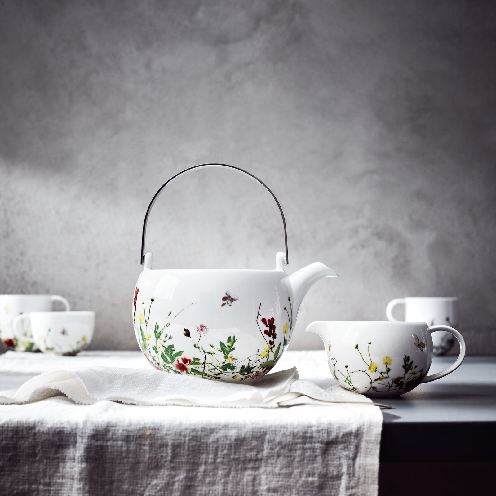 Rosenthal Porcelain, Combi Pot, Metal Handle, Brillance Bone China ...