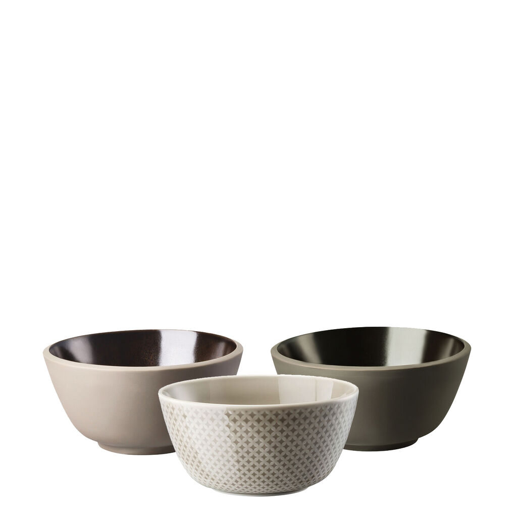 3 Piece Cereal Bowl Set |Junto Porcelain & Stoneware| Rosenthal